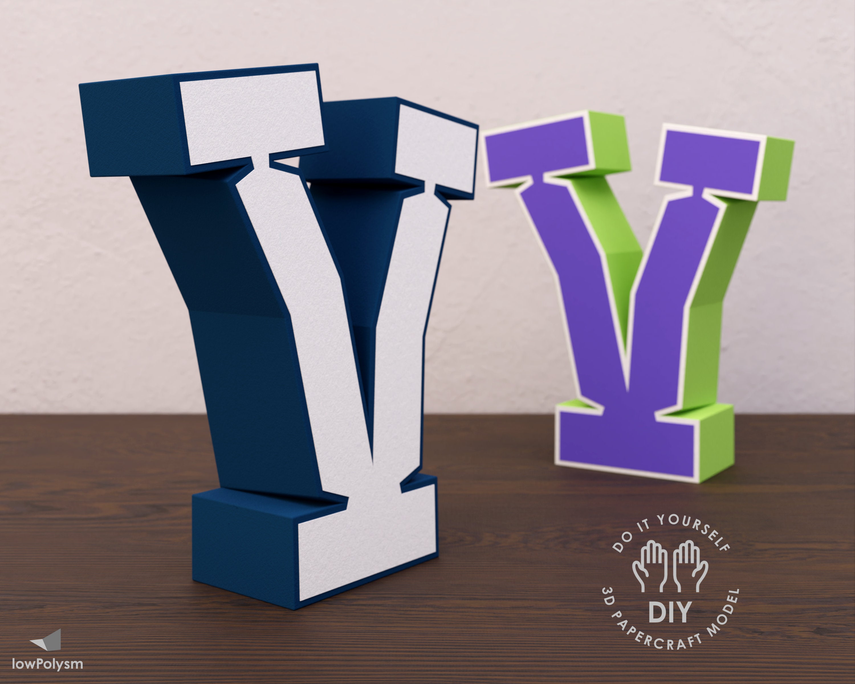 3d Letter V