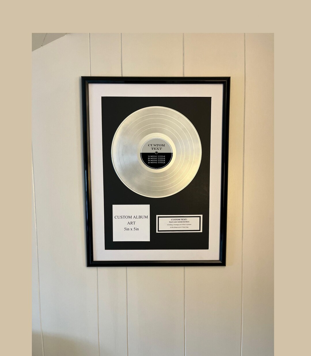 Custom Vinyl Record Plaque (real Vinyl) - Etsy