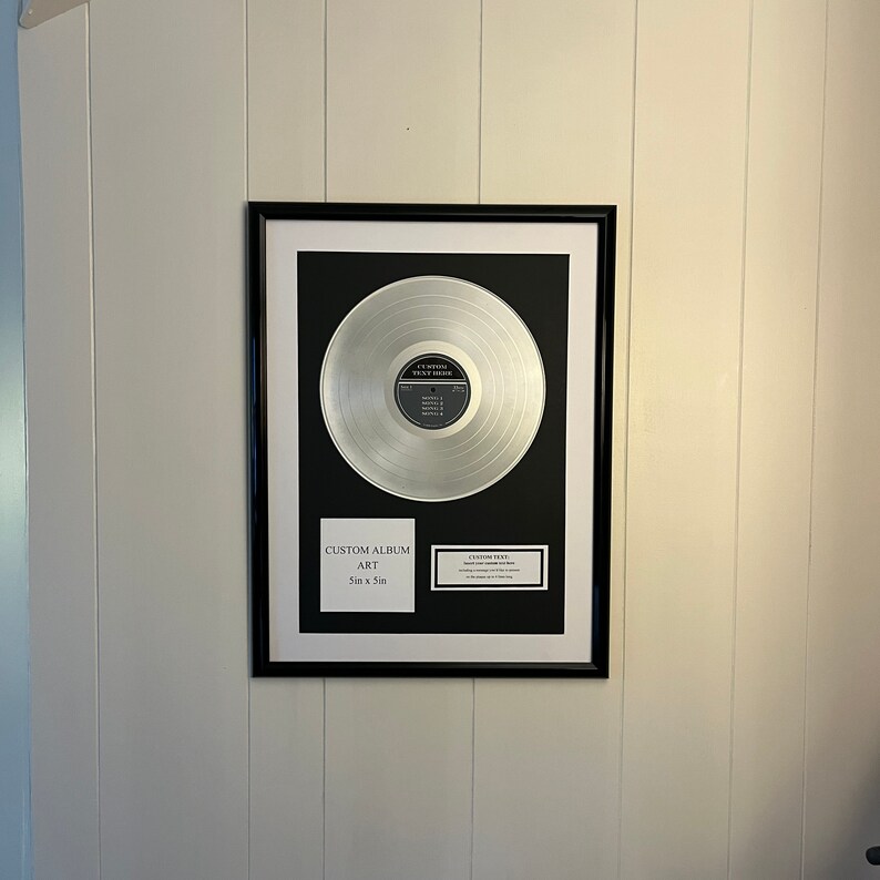 Custom Vinyl Record Plaque real Vinyl - Etsy
