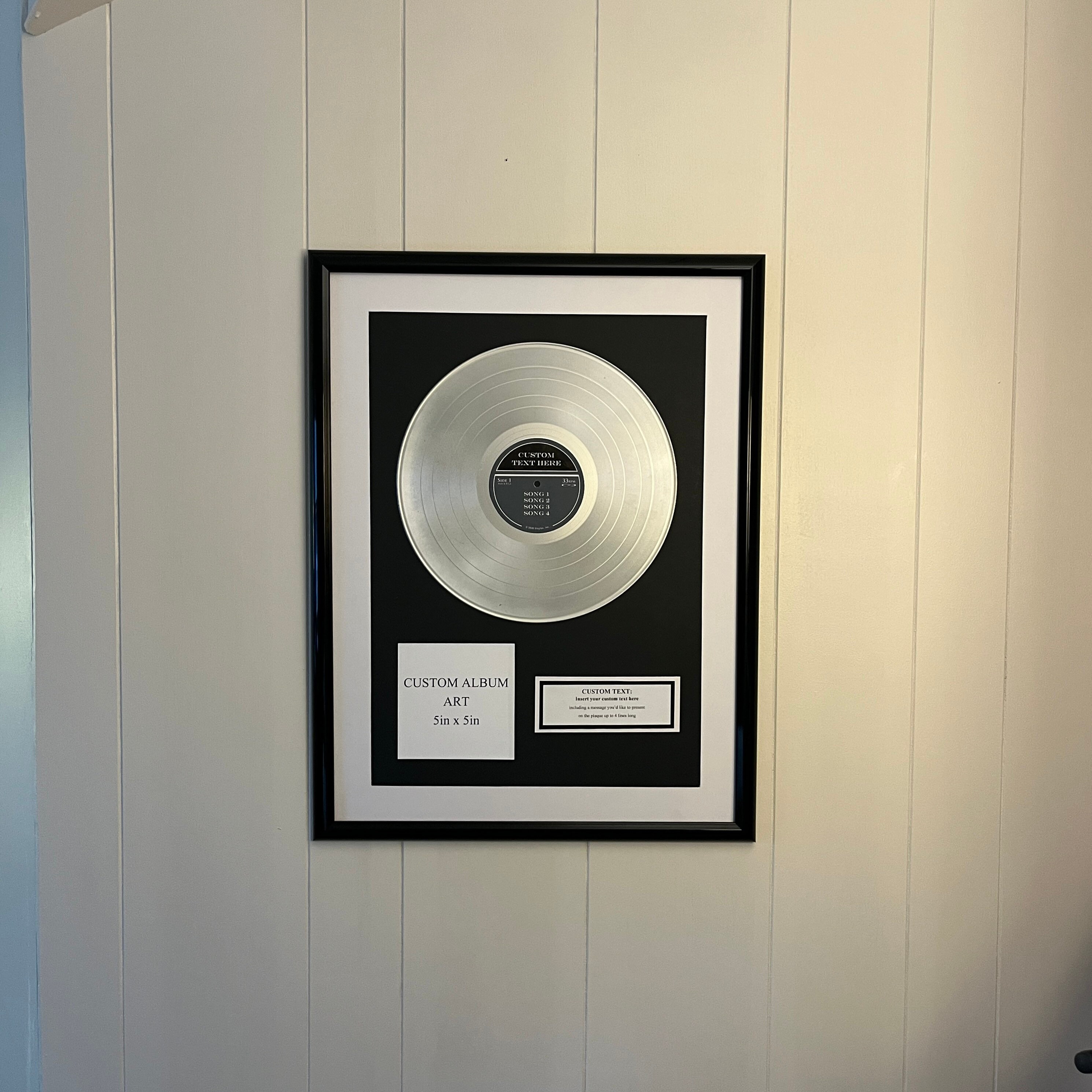 Custom Vinyl Record Plaque real Vinyl - Etsy