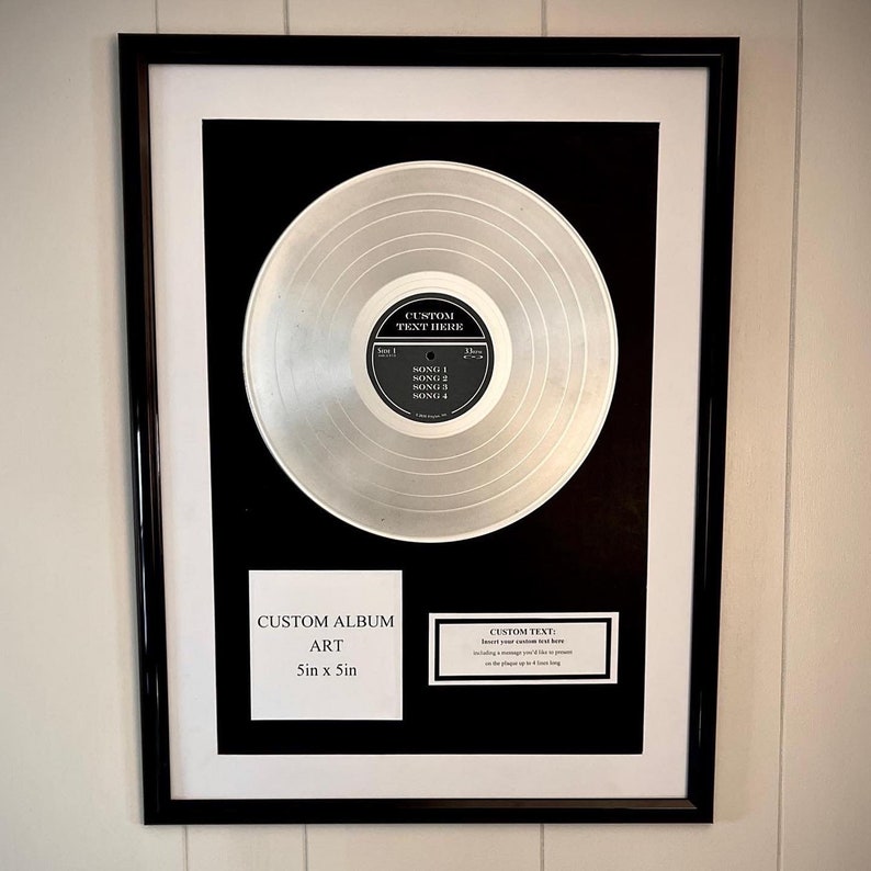 Custom Vinyl Record Plaque real Vinyl - Etsy