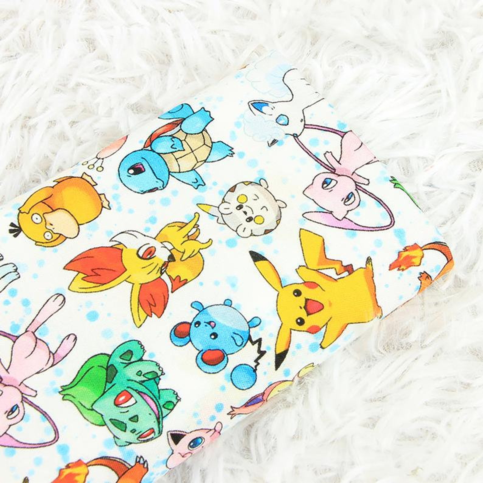 Pokemon Fabric Pikachu Japanese Anime Cartoon Cotton Fabric By | Etsy
