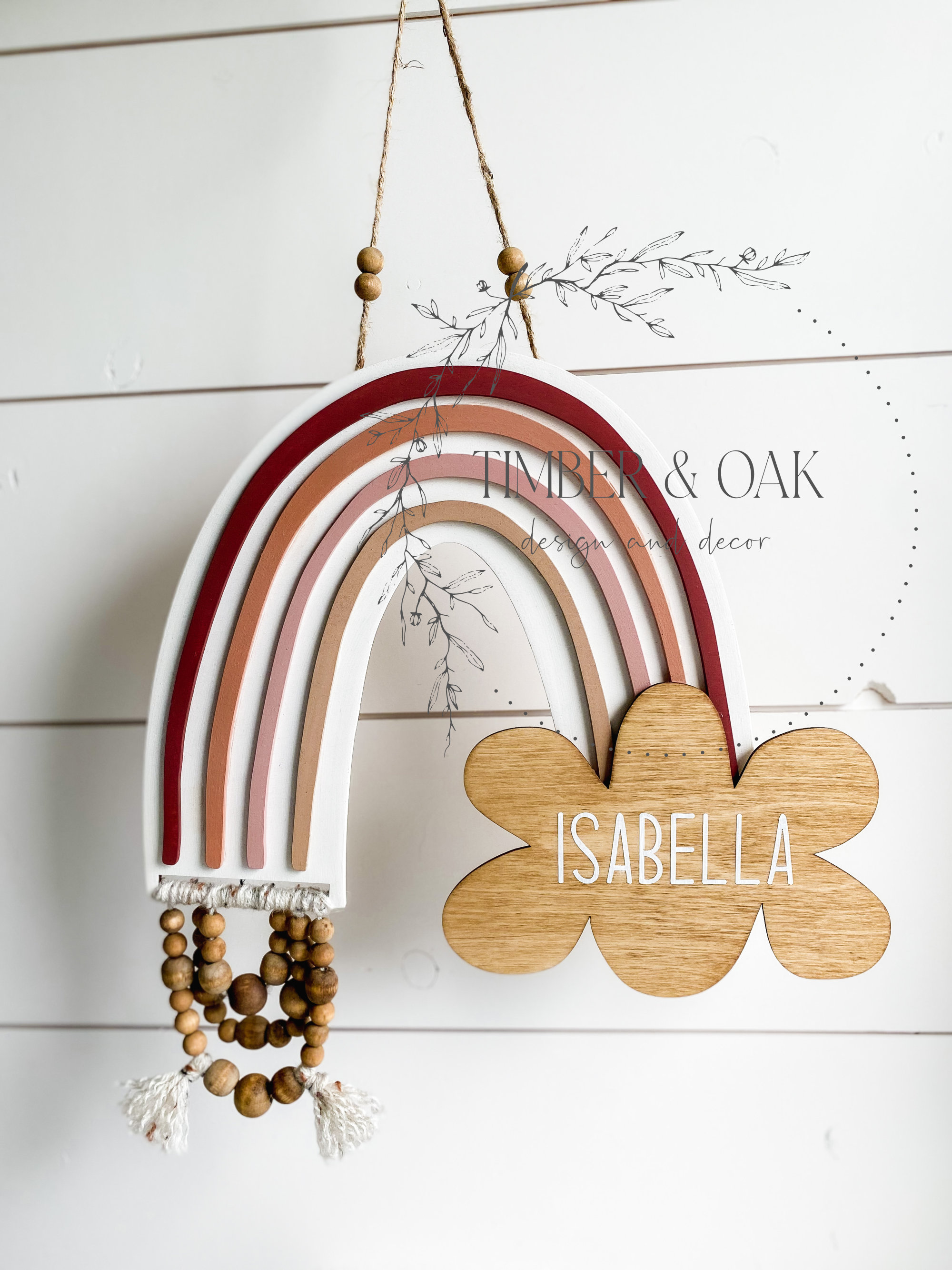 Rainbow Baby Door Hanger Hospital Door Sign Nursery Decor - Etsy