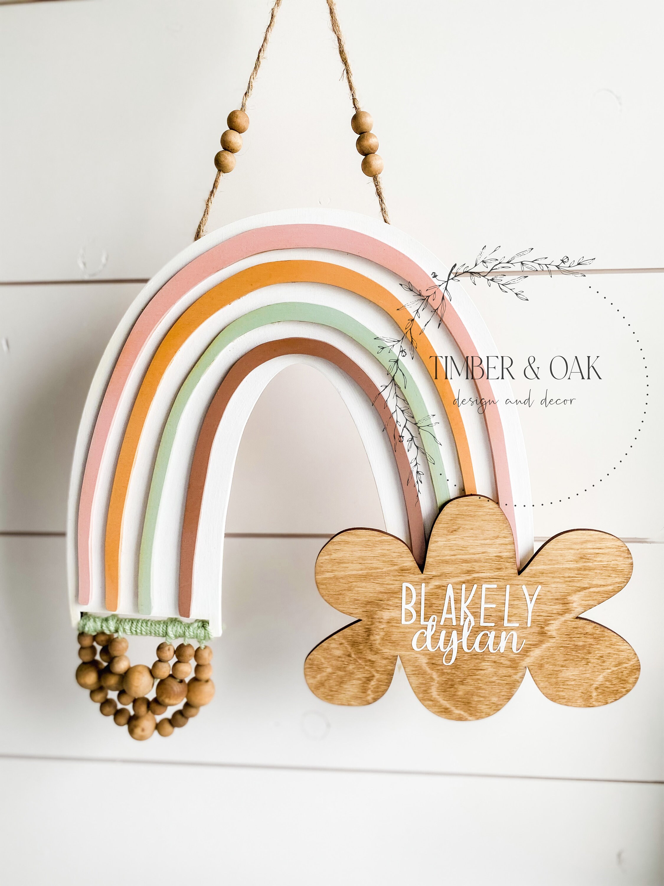 Rainbow Baby Door Hanger Hospital Door Sign Nursery Decor - Etsy