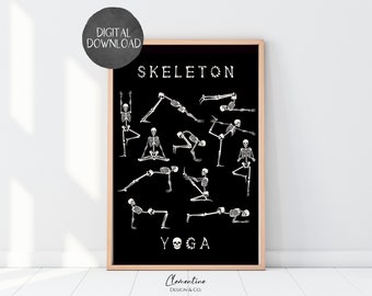 Yoga Anatomy Poster - Etsy