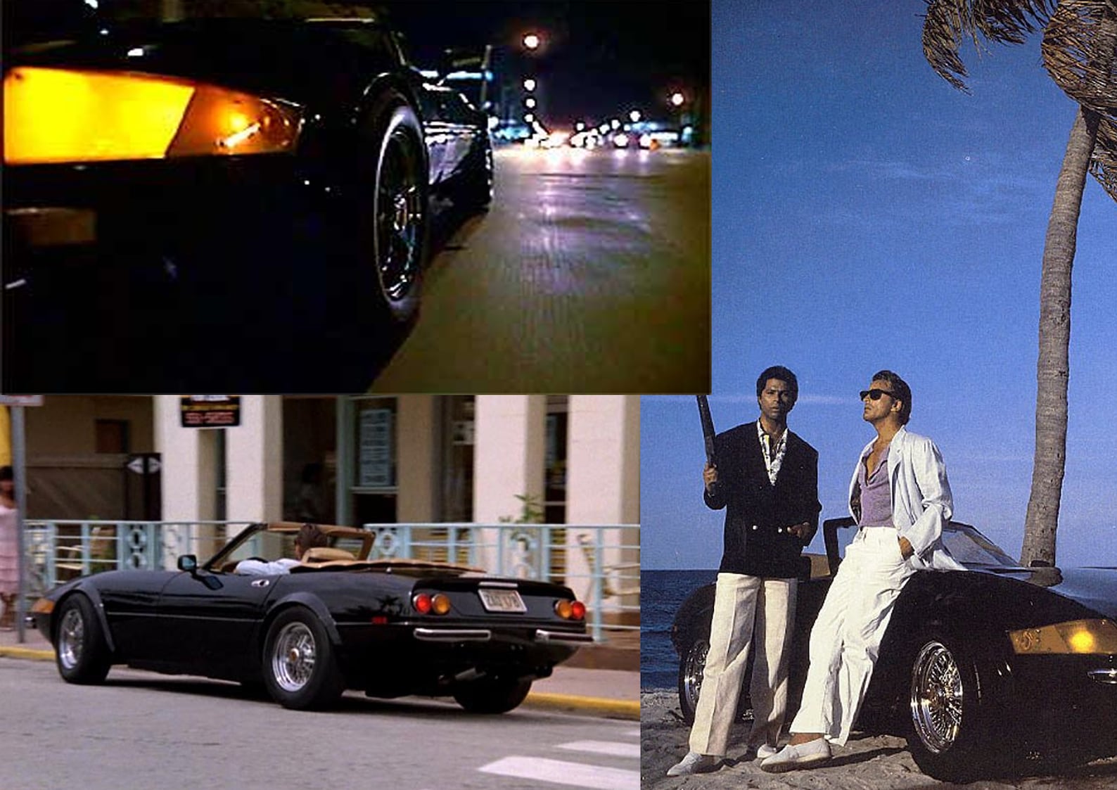 Miami Vice Ferrari Daytona Illustration: Car Art Print - Etsy