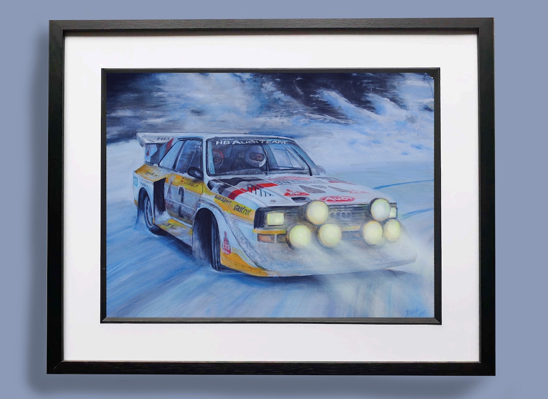Limited Edition Print Audi Quattro S1 Group B Rally Walter Rohrl ...
