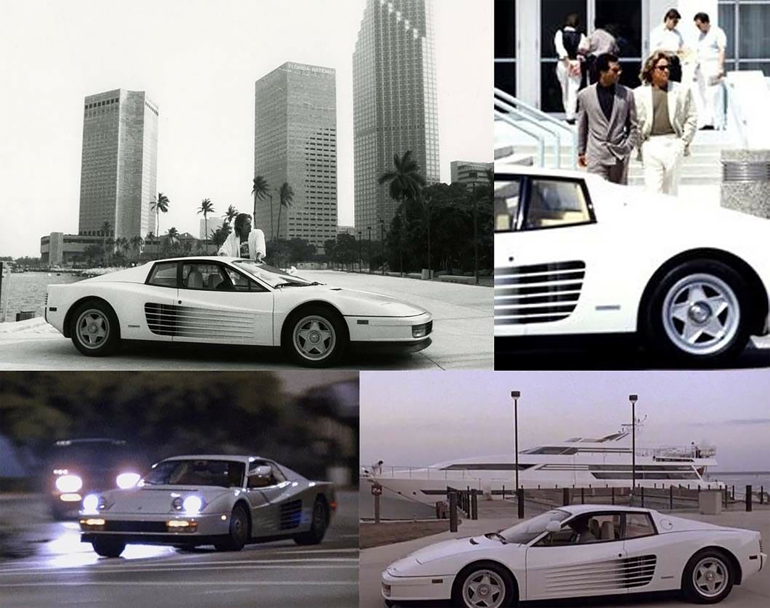 DIGITAL DOWNLOAD Miami Vice Ferrari Testarossa Don Johnson Illustration ...