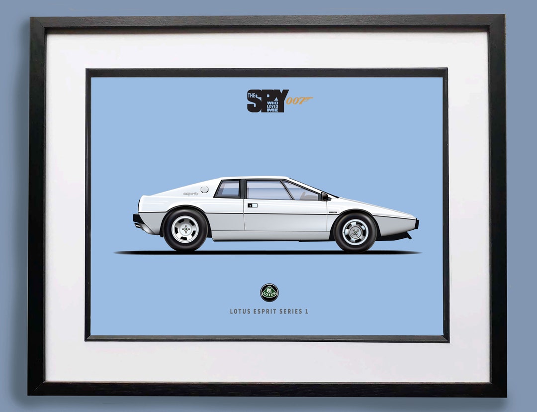 Digital Art Print Lotus Esprit S1 the Spy Who Loved Me 007 James Bond ...