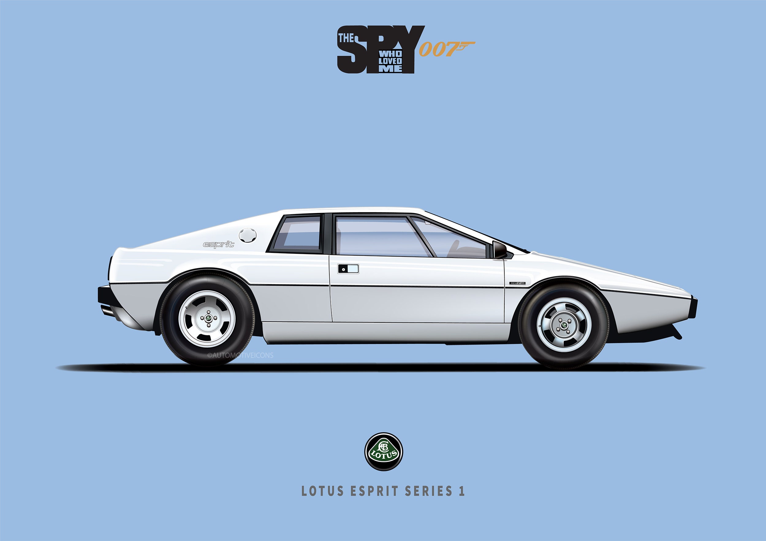 Lotus Esprit S1 the Spy Who Loved Me 007 James Bond - Etsy
