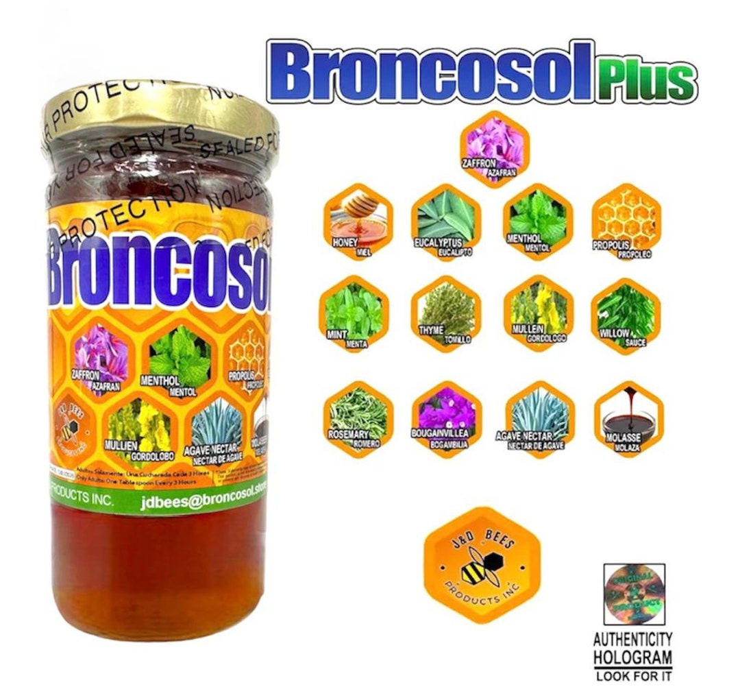 1 Bottlebroncosol Plus Syrup Made With Natural Plants and - Etsy