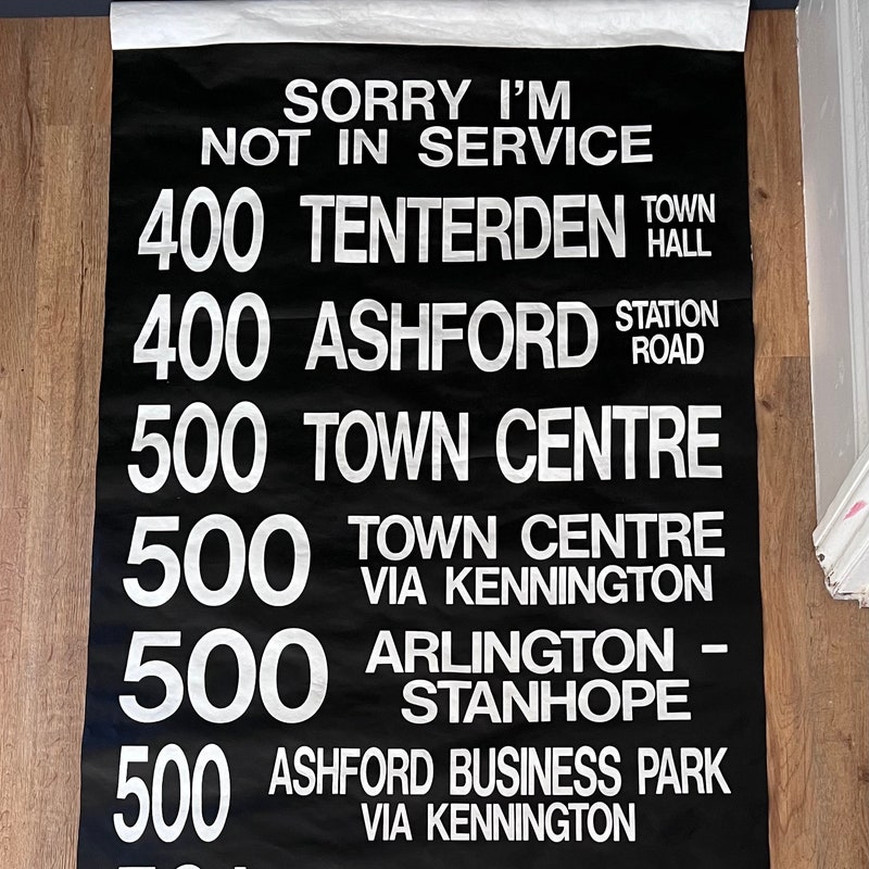Bus Destination Blind - Etsy UK