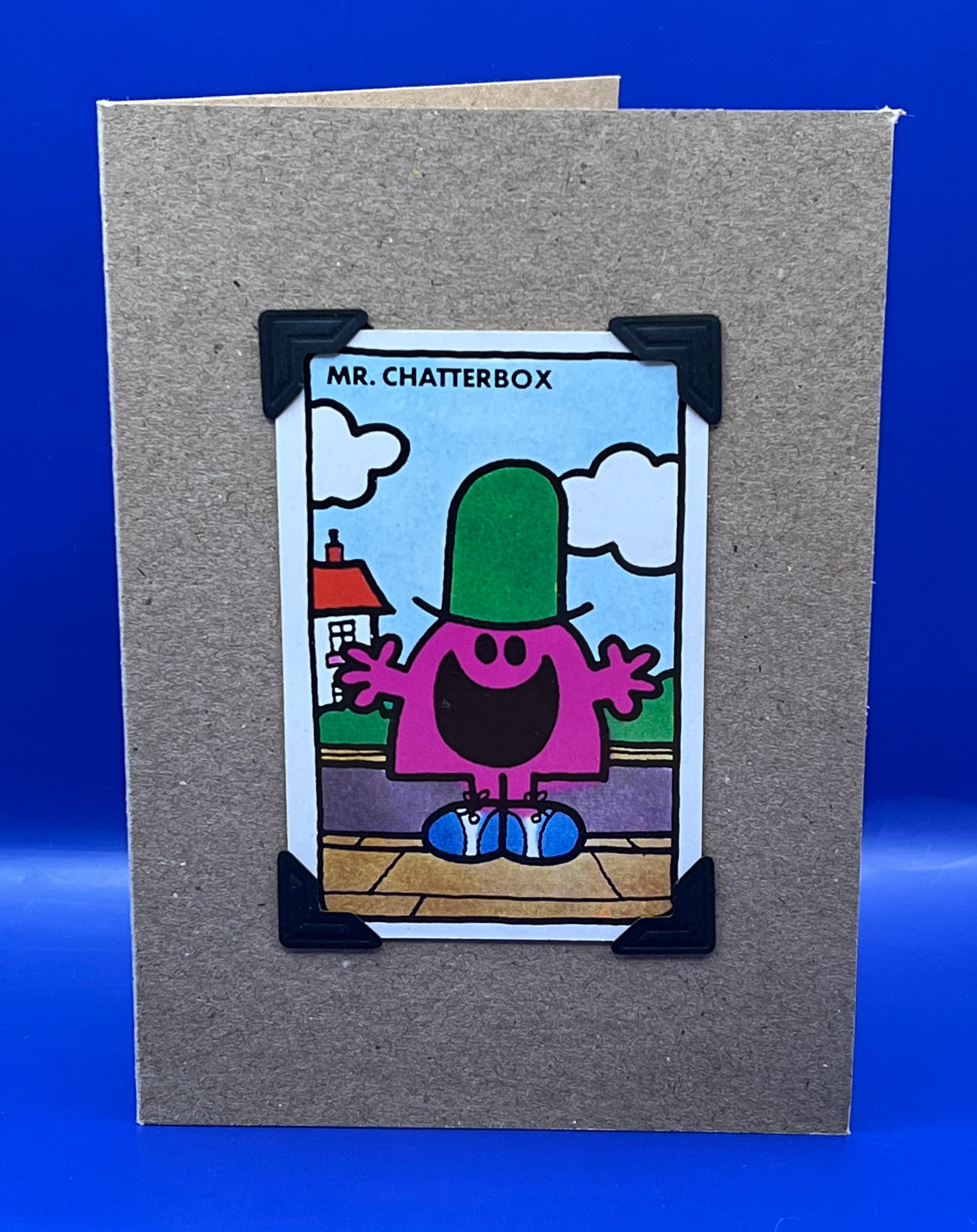 Vintage Mr Men Mr Chatterbox Character Card Keepsake Greeting | Etsy UK