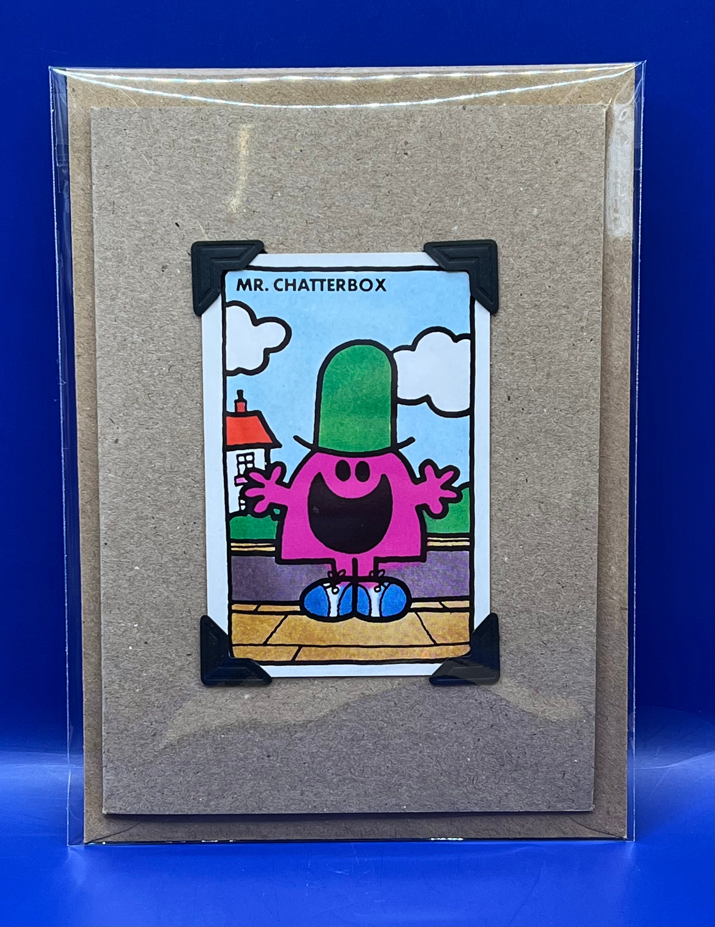 Vintage Mr Men Mr Chatterbox Character Card Keepsake Greeting Card ...