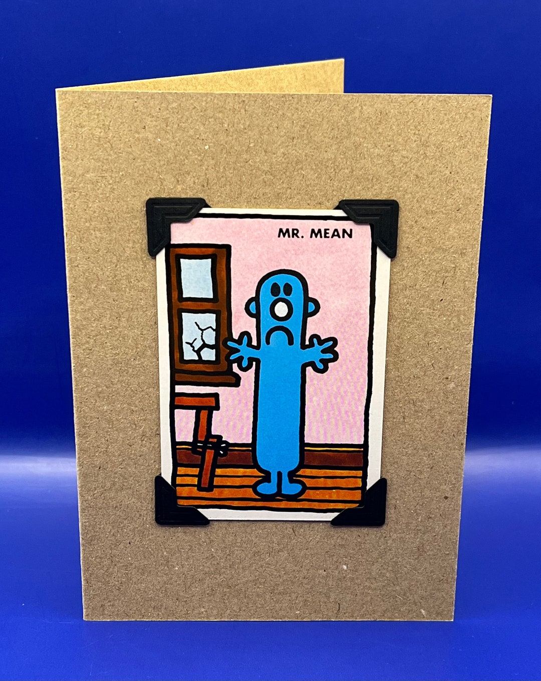 Vintage Mr Men Mr Mean Character Card Keepsake Greeting Card - Etsy