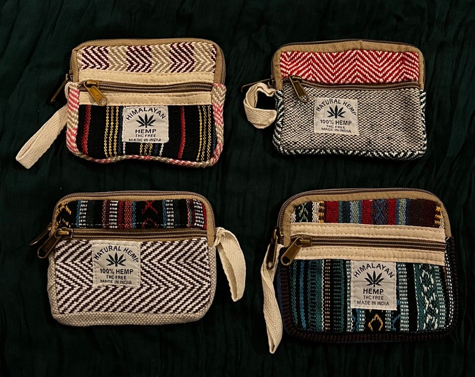 Hemp Coin Purse Wallet - Etsy UK