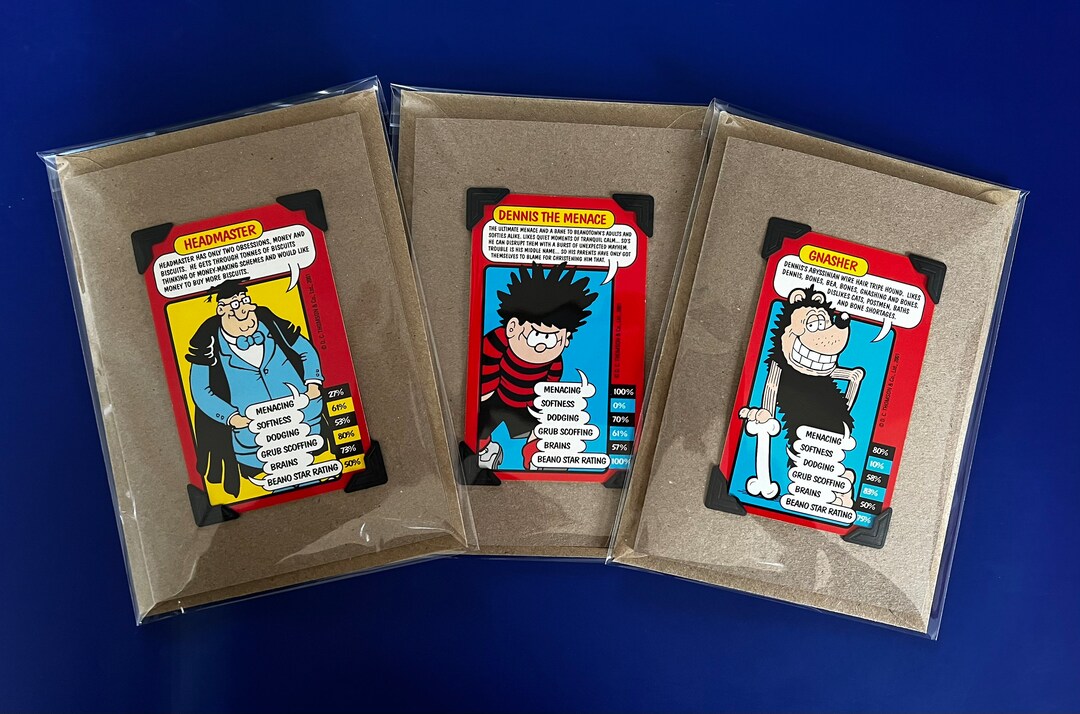 Vintage the Beano 2001 Top Trumps Keepsake Greeting Card - Etsy