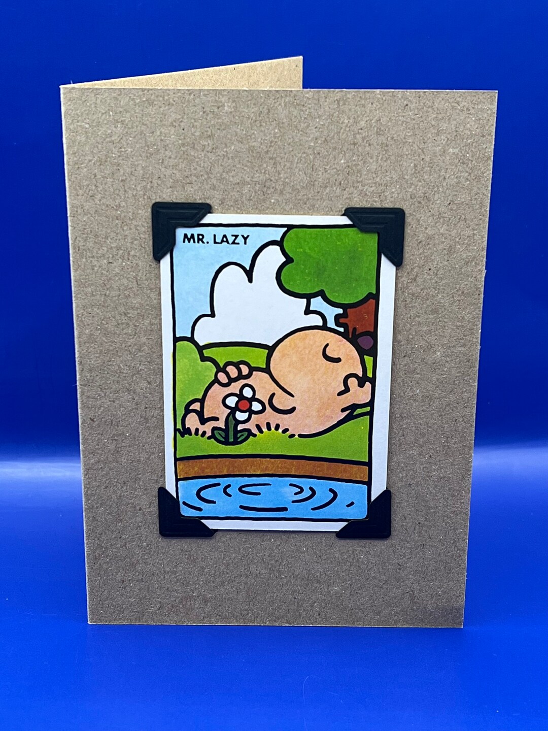 Vintage Mr Men Mr Lazy Character Card Keepsake Greeting Card - Etsy