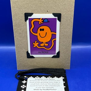 Vintage Mr Men Mr Tickle 1976 Character Card Keepsake Greeting Card - Etsy