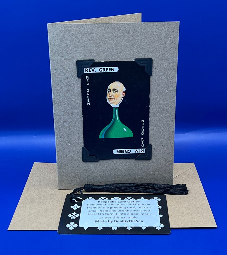 Vintage Cluedo Rev Green Card Keepsake Greeting Card - Etsy