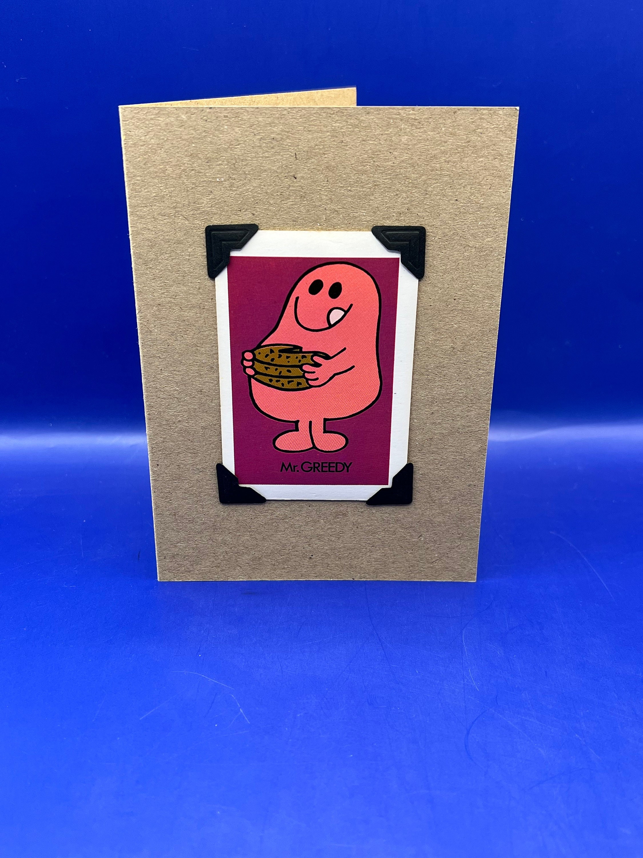 Vintage Mr Men Mr Greedy 1976 Character Card Keepsake Greeting - Etsy
