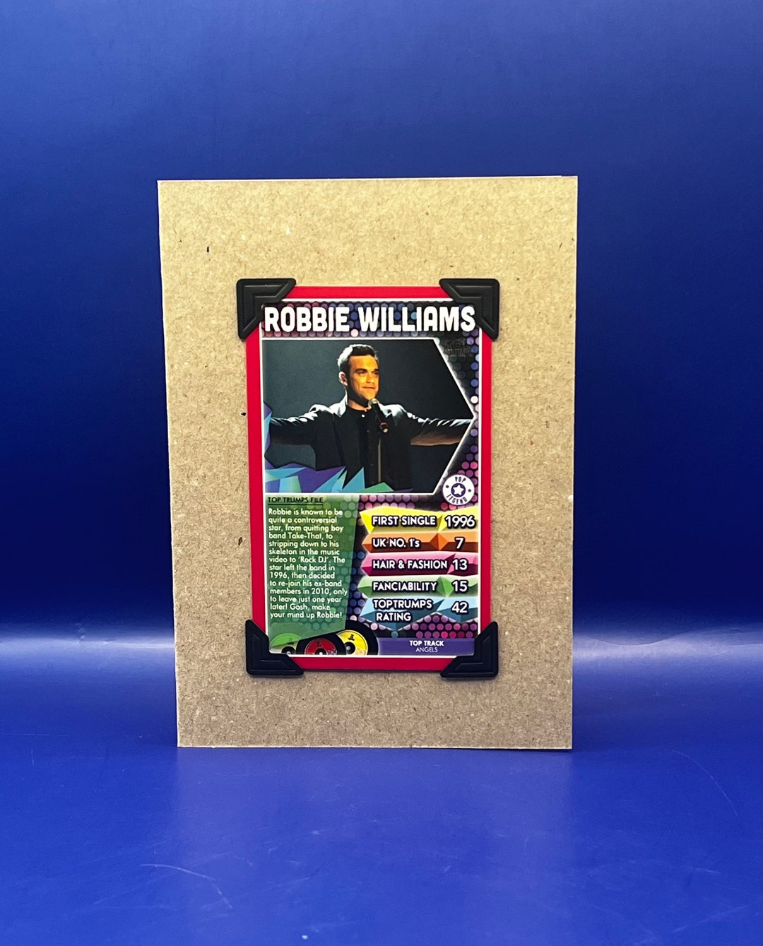 Robbie Williams Pop Legends Top Trumps Original 2015 Playing Card ...