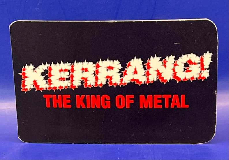 Vintage Steve Vai 1993 Kerrang Original Playing Card Keepsake Greeting ...