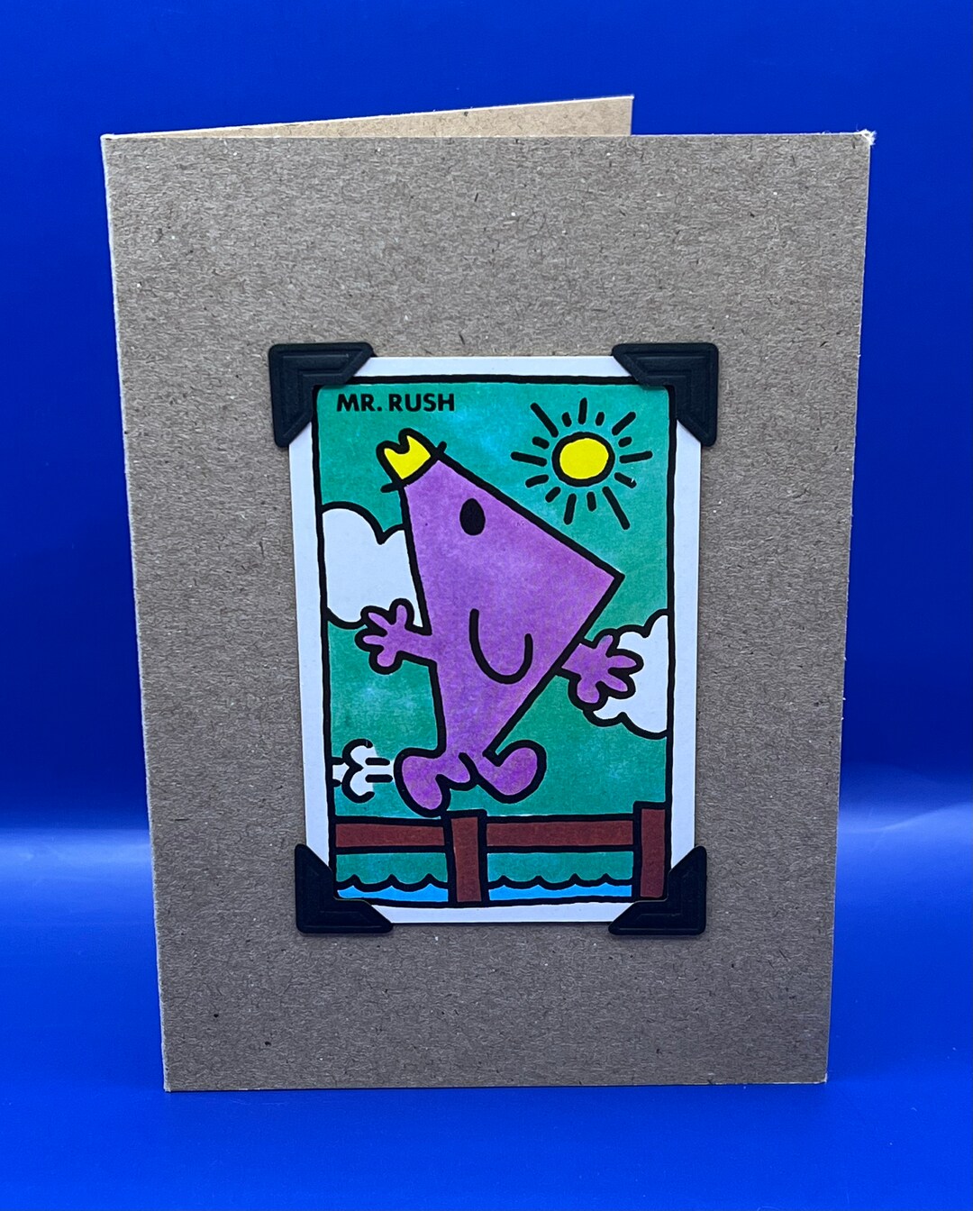 Vintage Mr Men Mr Rush Character Card Keepsake Greeting Card - Etsy