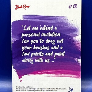 Bob Ross Card Bob Ross by Joe Simko No 18 2023 Cardsmiths Trading Cards ...