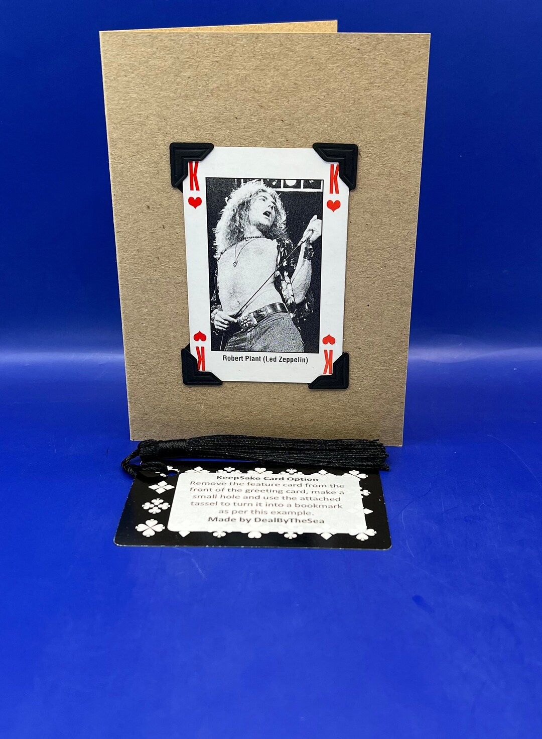 Vintage Robert Plant Led Zeppelin 1993 Kerrang Original Playing Card ...