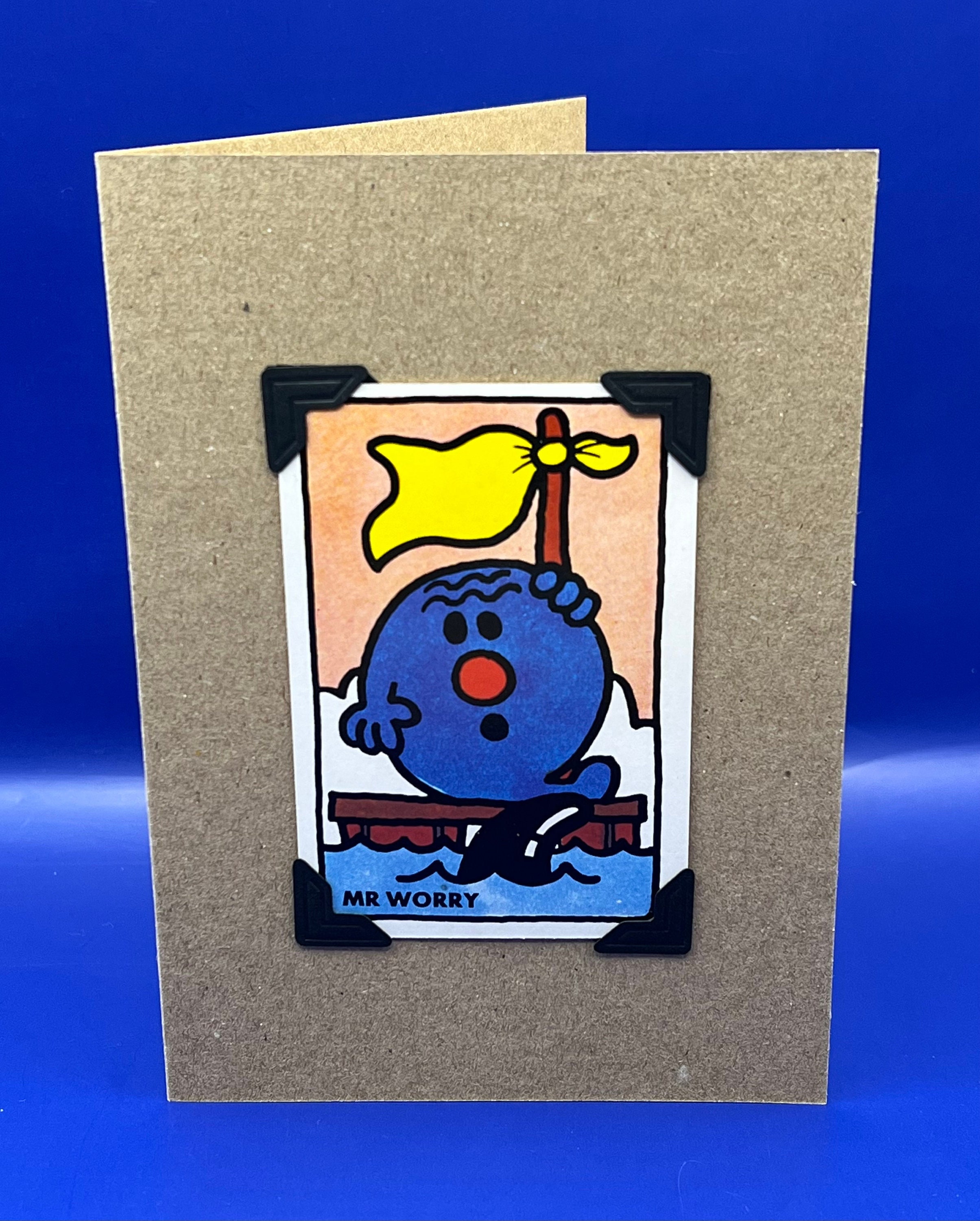 Vintage Mr Worry Mr Men Character Card Keepsake Greeting Card - Etsy ...