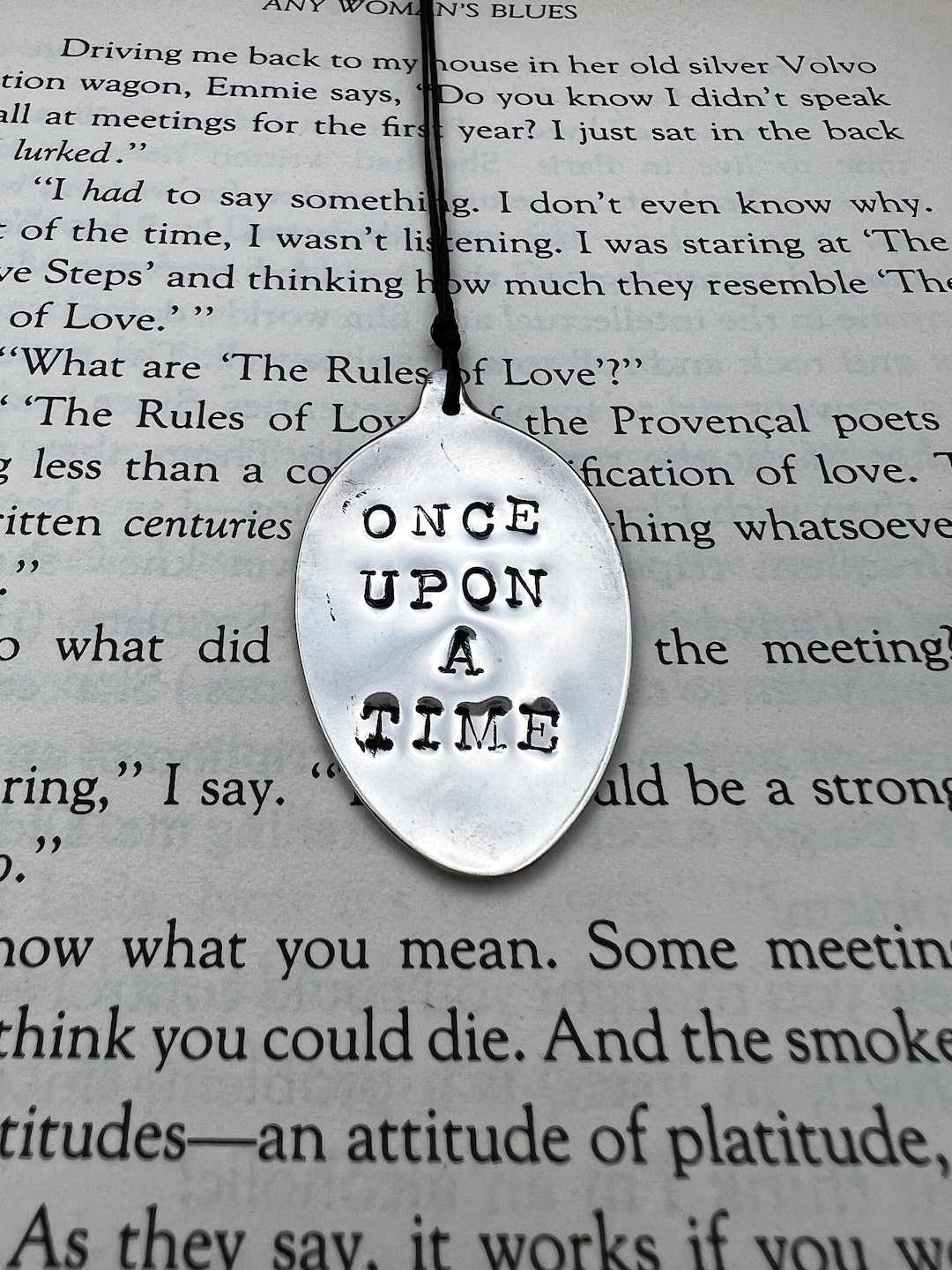 Handstamped Two Part Once Upon A Time Upcycled Spoon Bookmark - Etsy
