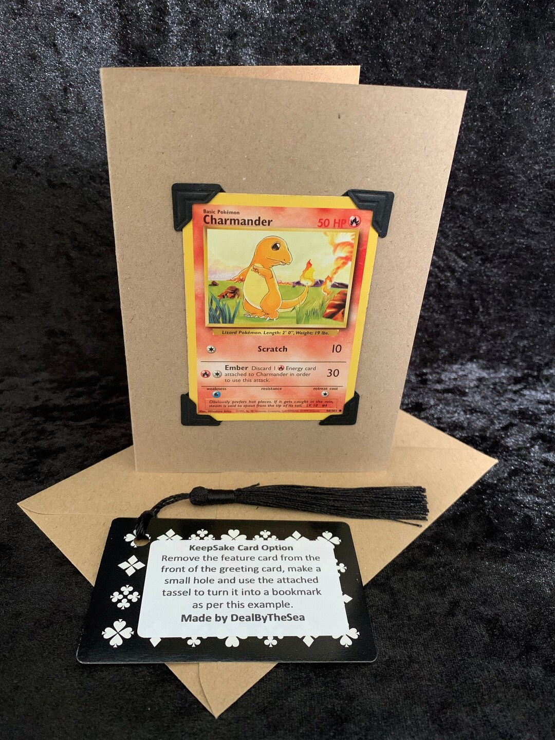 Original Vintage Charmander Base Set Pokémon 46/102 Keepsake Greeting ...