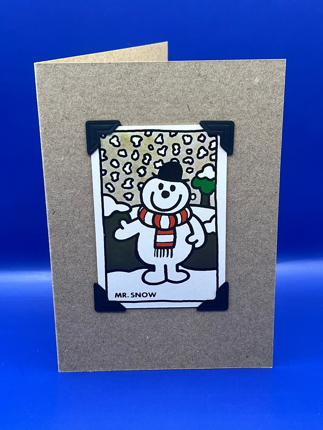 Vintage Mr Men Mr Snow Character Card Keepsake Greeting Card - Etsy