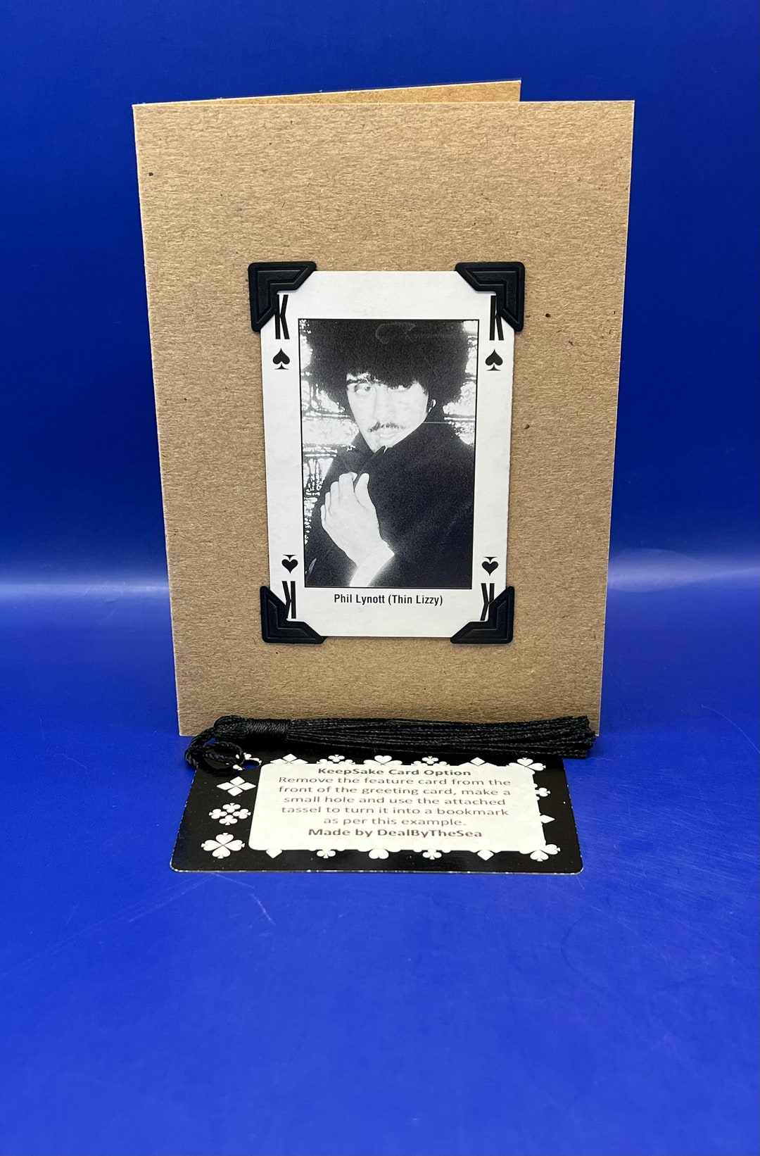 Vintage Phil Lynott Thin Lizzy 1993 Kerrang Original Playing Card ...