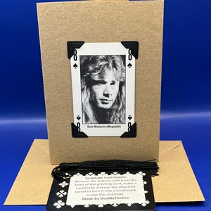 Vintage Dave Mustaine Megadeth 1993 Kerrang Original Playing Card ...