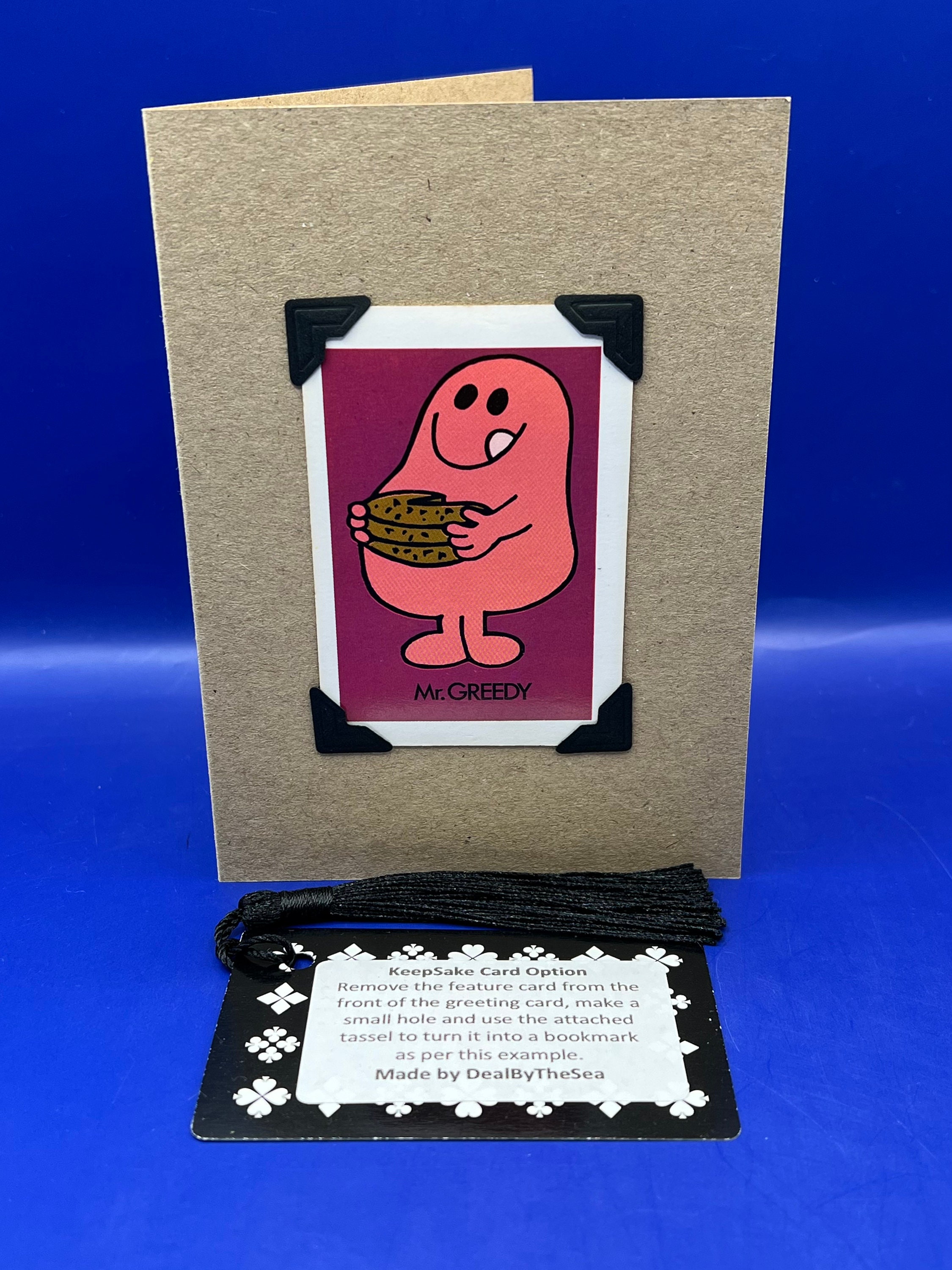 Vintage Mr Men Mr Greedy 1976 Character Card Keepsake Greeting - Etsy
