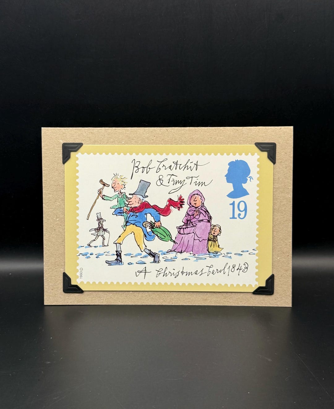 A Christmas Carol Vintage PHQ Postcard 1993 Post Office Stamps Original ...