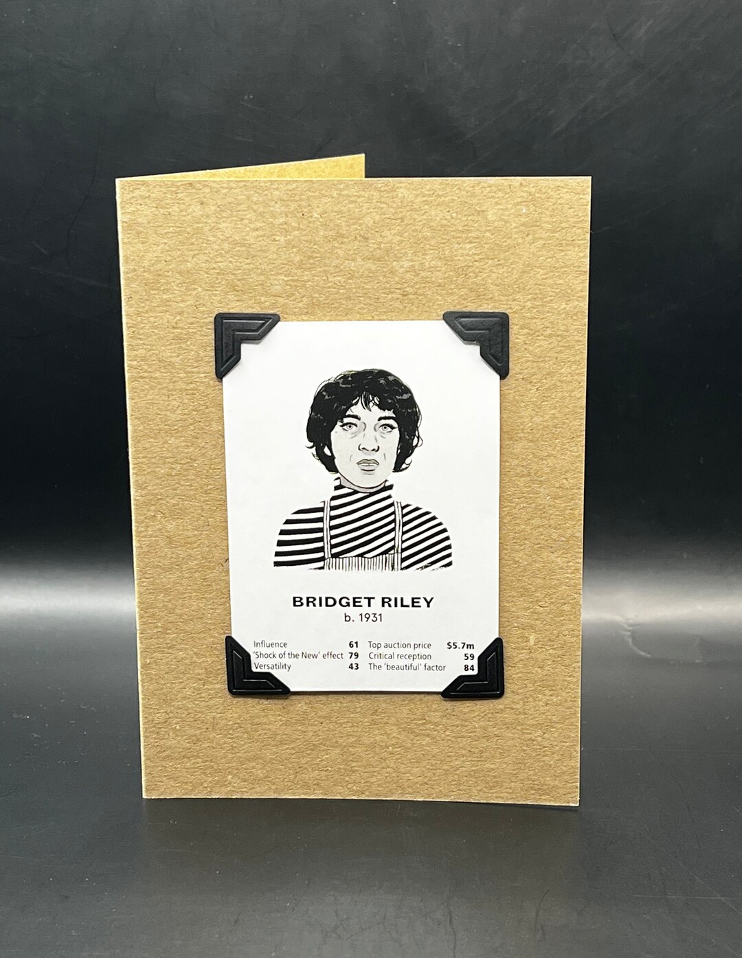 Bridget Riley Artists Trump Card Keepsake Greeting Card - Etsy