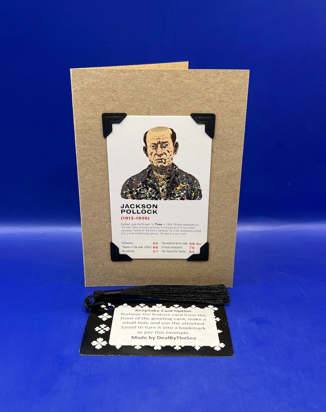 Jackson Pollock Artists Trump Card Keepsake Greeting Card - Etsy