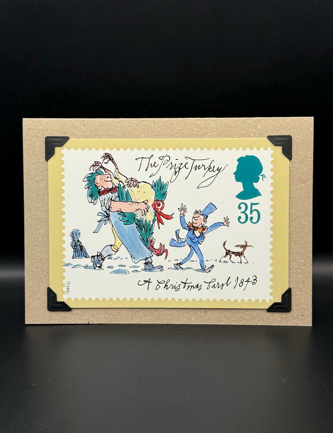 A Christmas Carol Vintage PHQ Postcard 1993 Post Office Stamps Original ...