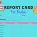 Report Card Template, Customizable Report Card, Home School Report Card ...