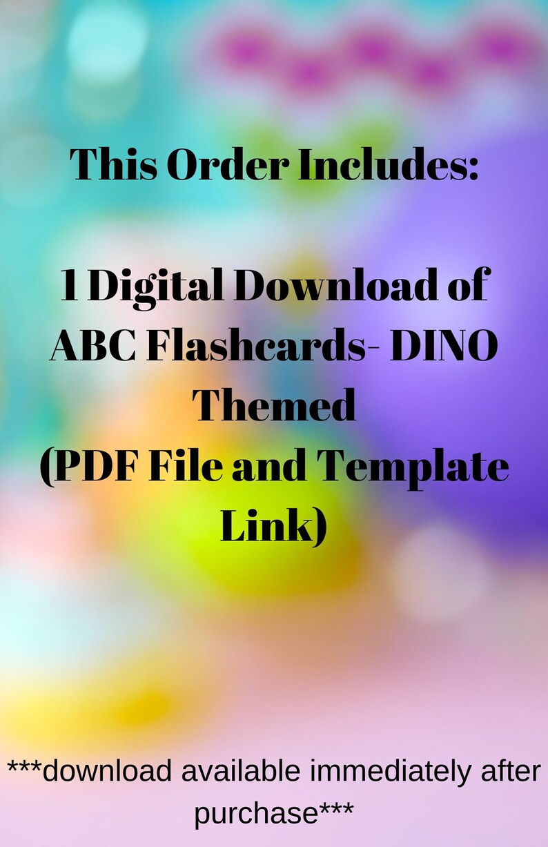 Alphabet Flashcards, Digital Download, Dinosaur Themed Flashcards ...
