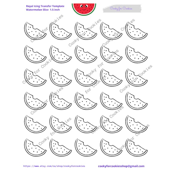 Watermelon Slice Template Paper Craft Templates For Play Fruit: