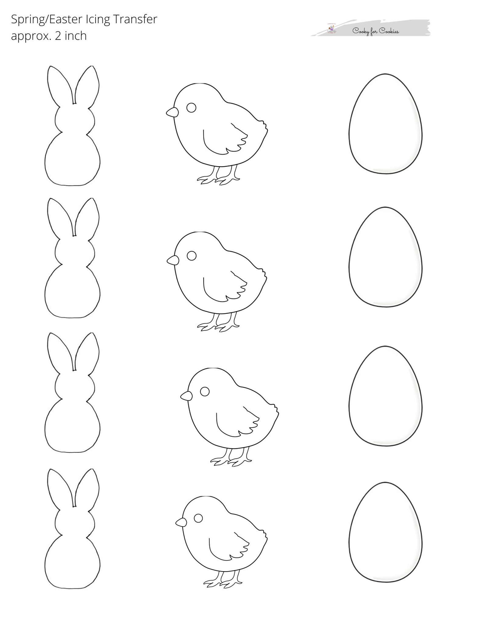 Chick Royal Icing Transfer Sheet | Etsy