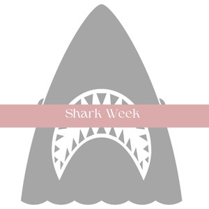 Shark Royal Icing Transfer Image, Shark Week, Jaws - Etsy