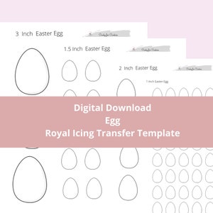 Easter Egg Royal Icing Transfer Sheets: Cookie Decor (digital Download ...