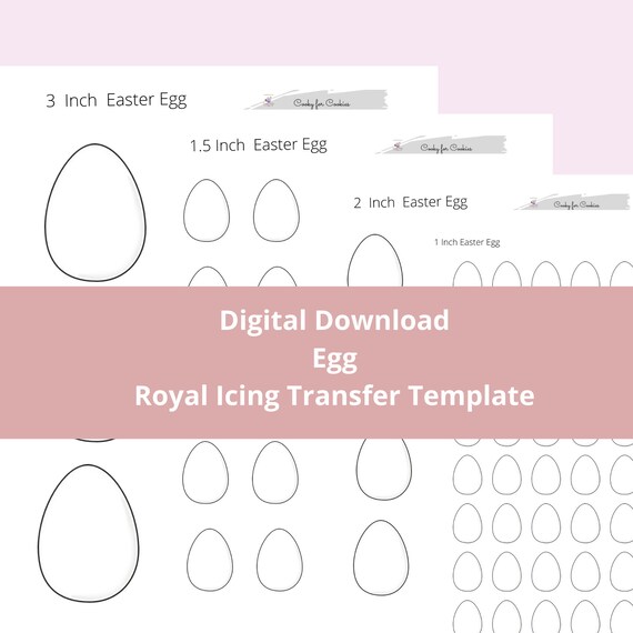 Easter Egg Royal Icing Transfer Sheets | Etsy