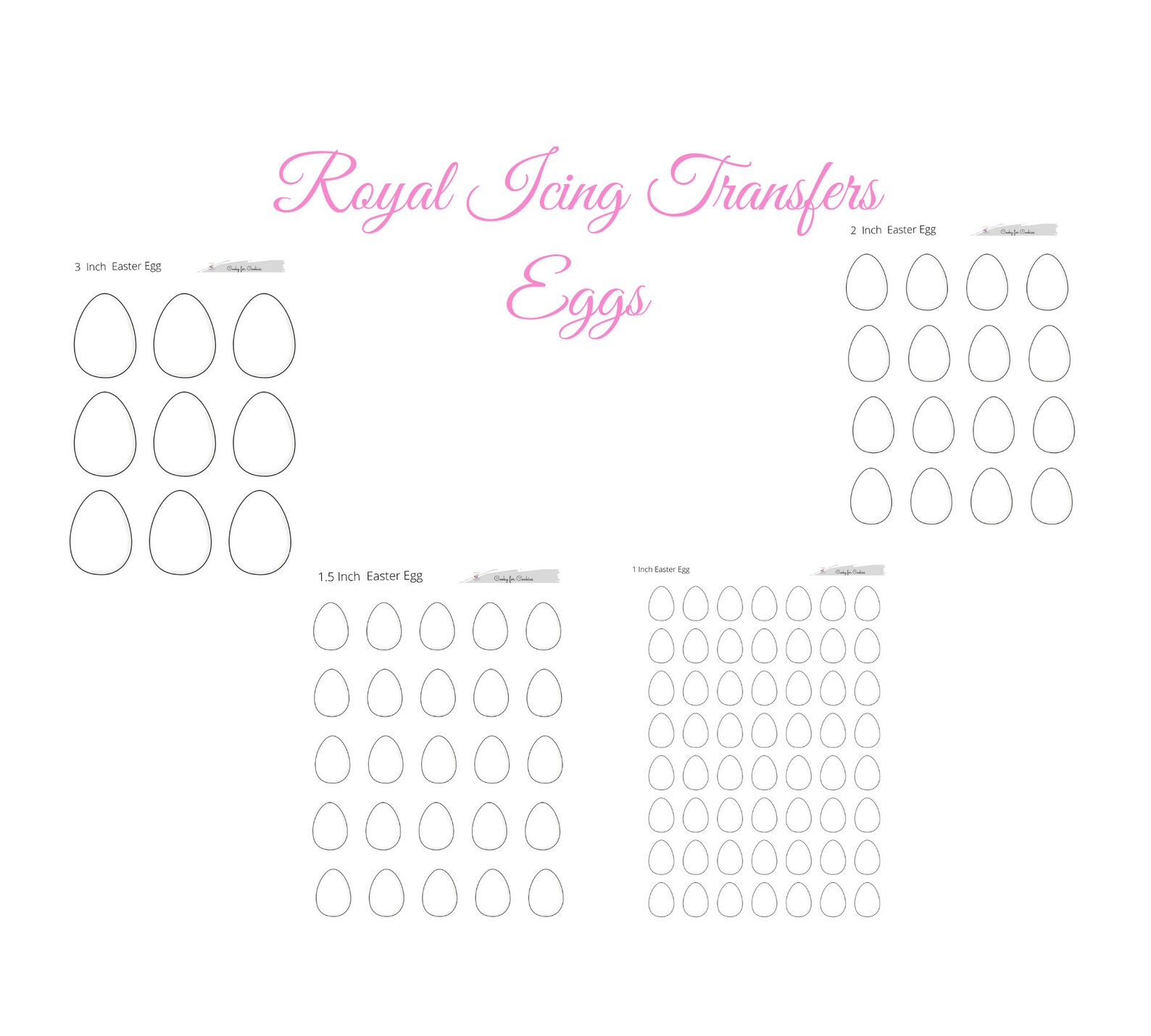 Easter Egg Royal Icing Transfer Sheets | Etsy