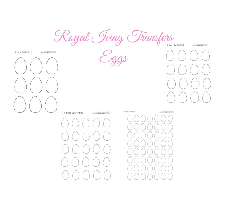 Easter Egg Royal Icing Transfer Sheets - Etsy